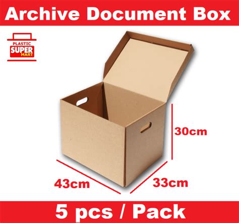 Storage Document Box5pcs Arch File Box Filing Financial Lever Paper Storage Carton Box