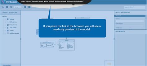 How To Publish Your Vertabelo Model On The Web Vertabelo Database Modeler