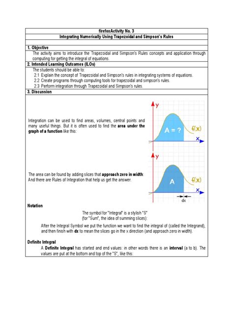 03 Integration Methods Pdf Integral Mathematical Concepts