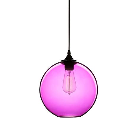 Modern Minimalist Single Edison Bulb Glass Pendant Light Globe Shape In