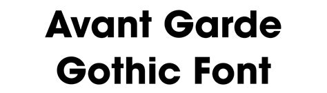 Avant Garde Font Images