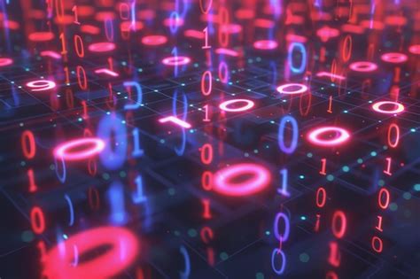 Premium Photo Digital Data Stream Background With Binary Code The