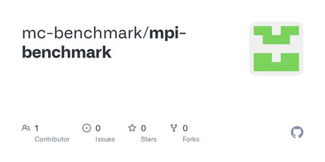 Github Mc Benchmarkmpi Benchmark