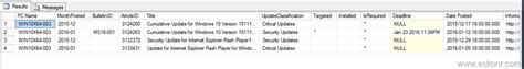 SCCM Configmgr How To Generate Patch Compliance Report That Shows All Updates For Specific