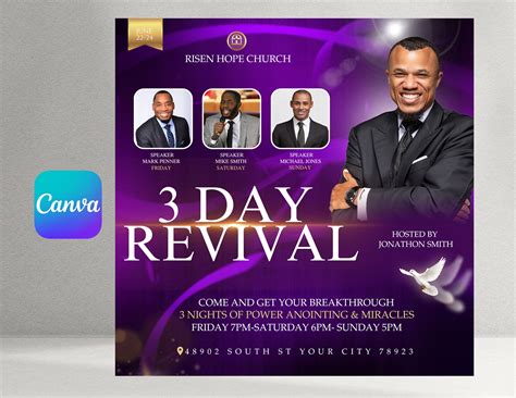 Church Revival Templates City Wide Revival Church Flyer Design