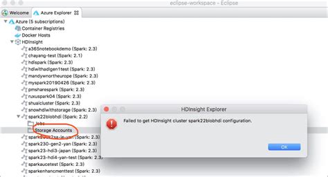 Eclipse Failed To Get Hdinsight Cluster Configuration · Issue 3115 · Microsoftazure Tools