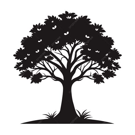 Tree Vector Logo Silhouette Tree Silhouette Tree Logo Tree Vector Png And Vector With