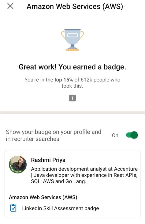Rashmi Priya On Linkedin Linkedinskillassessment Aws Cloud Amazon