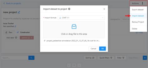 Exportimport Datasets And Upload Annotation Cvat
