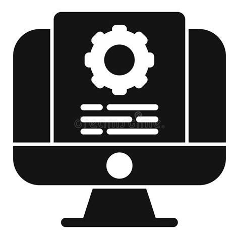 Project Document Icon Simple Vector Data Support Stock Illustration