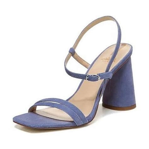 Sam Edelman Kit Violet Suede Womens Open Toe Dress Ankle Strap Heeled Sandals
