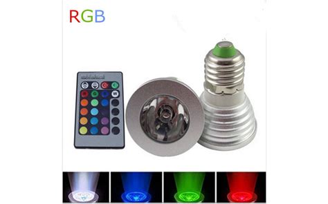 L Mpada Spot Led E Spot Rgb Cores Com Controle Remoto Watts Lms Spl Ce