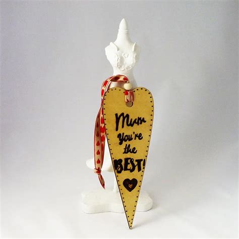 Heart Wooden Hanging Heart Pyrography Mum Folksy