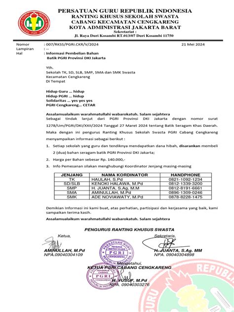 007 Edaran Batik Pgri Dki Pdf