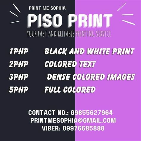 Piso Print Announcements On Carousell