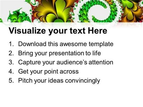 Fractal Design Background Powerpoint Templates Ppt Backgrounds For