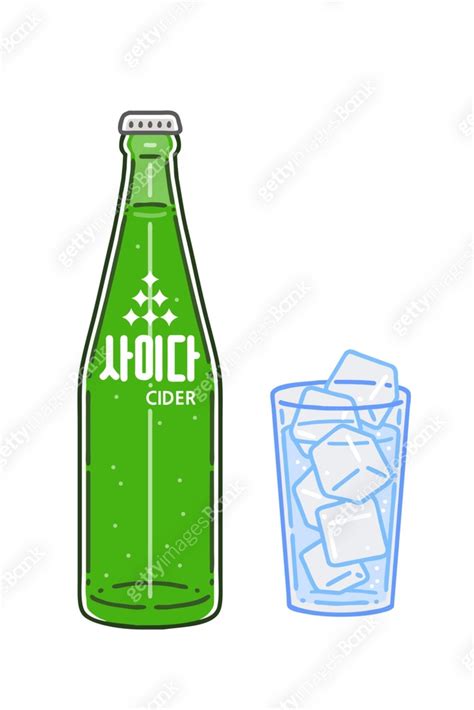 Cider Vector Line Art Illustrations Set 사이다 이미지 1253958770 일러스트 무료 일러스트 아이콘 무료 아이콘 게티이미지뱅크