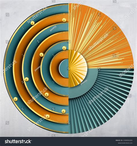 Abstract Geometric Circle Art Pattern Creative Stock Illustration 2190501055 Shutterstock
