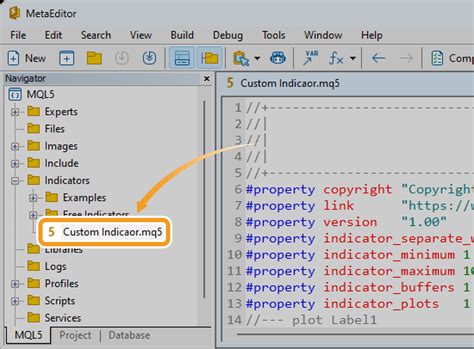 Create Indicator MetaTrader4 5 User Guide Myforex