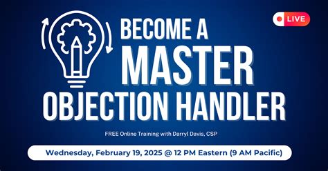 How To Become A MASTER Objection Handler