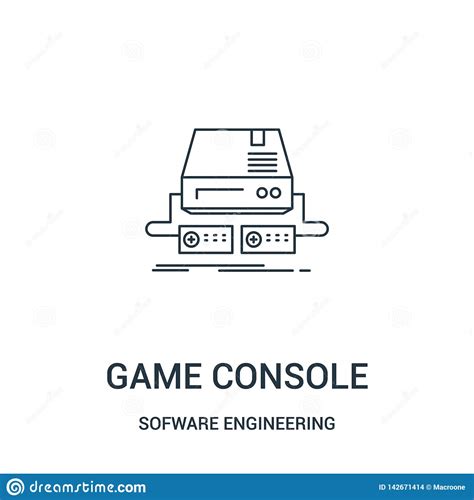 Game Console Icon Vector From Sofware Engineering Video Gaming Collection Thin Line Game