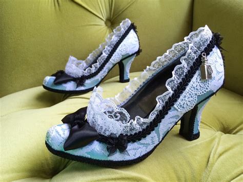 Alice In Wonderland Inspired Costume Shoes High Heels Party Etsy