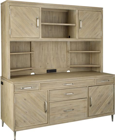 Aspenhome Maddox Credenza Desk And Hutch