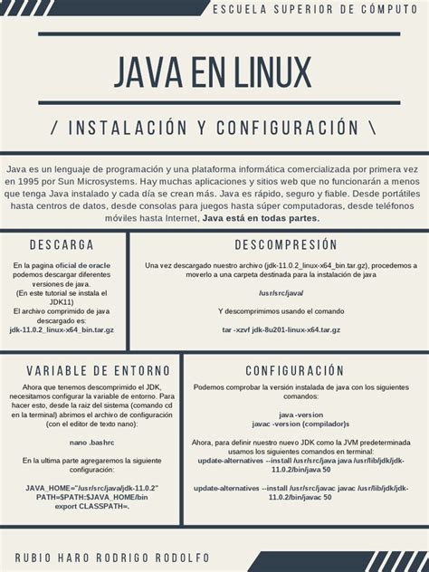 Instalación De Java En Linux Pdf Java Lenguaje De Programación