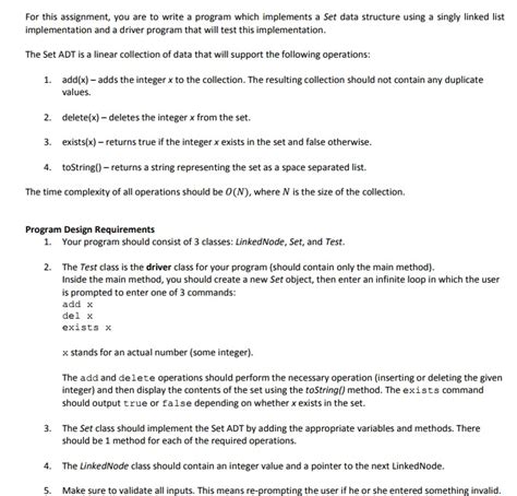 For This Assignment You Are To Write A Program Which Chegg