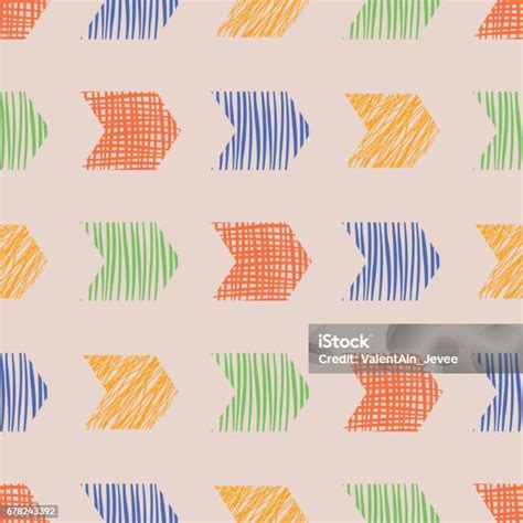 원활한 벡터 기하학 패턴입니다 손으로 그린 끝 없는 배경 질감된 기하학적 그림 그려 포장 웹 배경 배경 화면 그래픽 일러스트 템플릿 0명에 대한 스톡 벡터 아트 및 기타