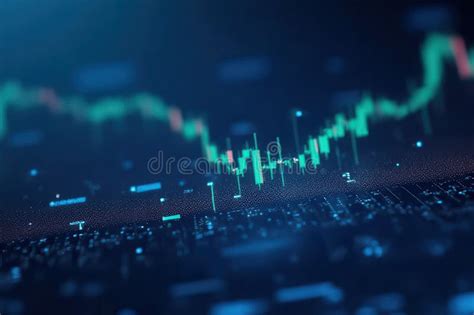 charting financial movements with data driven illustrations stock