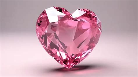 하트 모양의 핑크 토르말린 원석의 3d 렌더링 다이아몬드 반지 다이아몬드 보석 반지 배경 배경 일러스트 및 사진 무료 다운로드 Pngtree