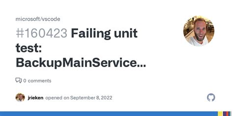 Failing Unit Test Backupmainservice Service Migrates From Old Workspacejson · Issue 160423