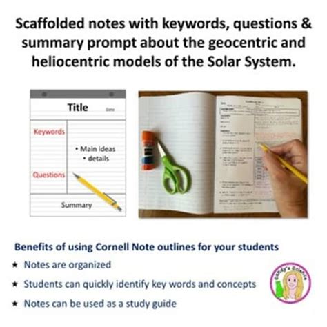 Models Of The Solar System Cornell Notes 20 By Sandys Science Tpt