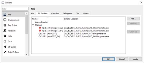 No Kits Found Qt Forum