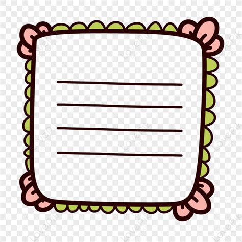 귀여운 일러스트 만화 점선 된 채팅 상자 나뭇잎대화 상자창의성 Png 일러스트 무료 다운로드 Lovepik