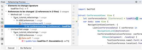 Tutorial Swift Refactorings In Appcode The Appcode Blog