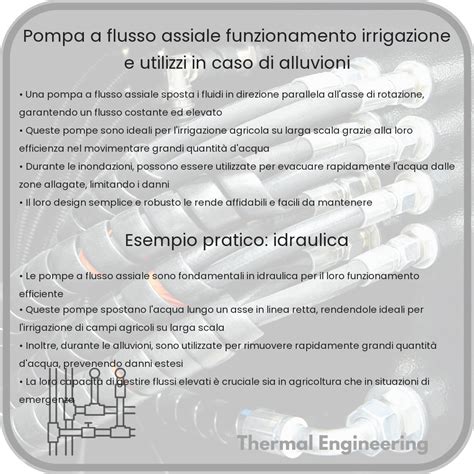 Pompa A Flusso Assiale Funzionamento Irrigazione E Utilizzi In Caso