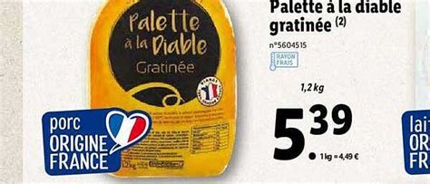 Promo Palette à La Diable Gratinée Chez Lidl Icatalogue Fr