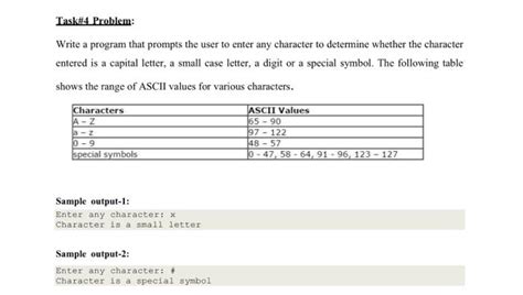 Solved Task 3 Problem Write A Program That Will Ask The