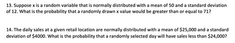 Solved Suppose X Is A Random Variable That Is Normally Chegg
