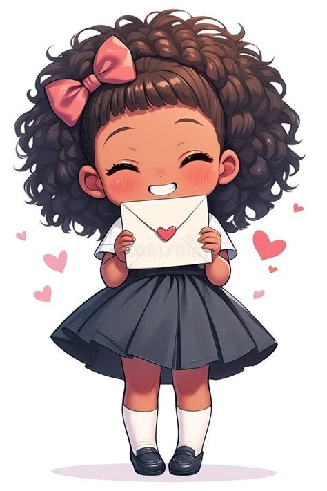 Chibi Girl With Curly Hair