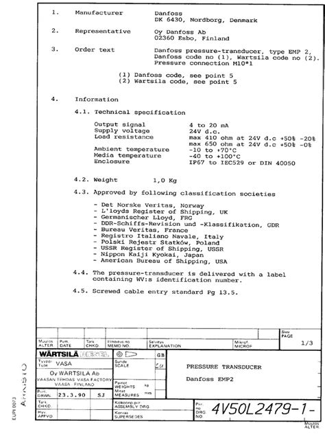 Pressure Transducer Danfoss Pdf