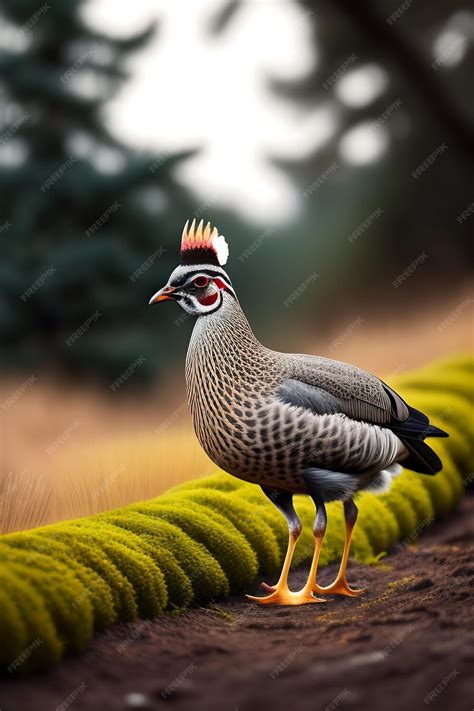 Premium Ai Image Gray Hen Outside