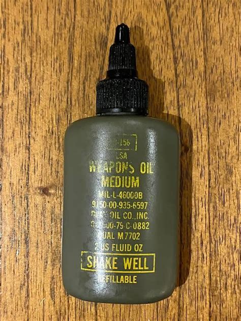 U S Army Lsa Weapon Oil Vietnam Era 1979 Dated