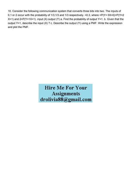 10 Consider The Following Communication System That Convert Pdf