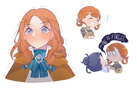 Safebooru 1boy 1girl Annette Fantine Dominique Black Hair Blue Eyes