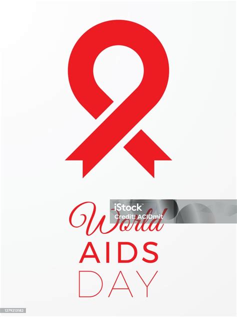 흰색 배경에 간단한 빨간 리본 평면 기호와 텍스트와 세계 에이즈 일 수직 배너 디자인 템플릿 벡터 휴일 그림은 쉽게 편집하고 사용자 정의 할 수 있습니다 Eps10 12월에