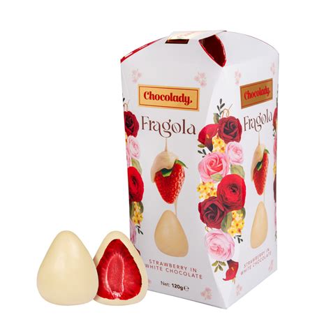 Chocolady Fragola Fehércsokoládéval 120g Csoki és édesség