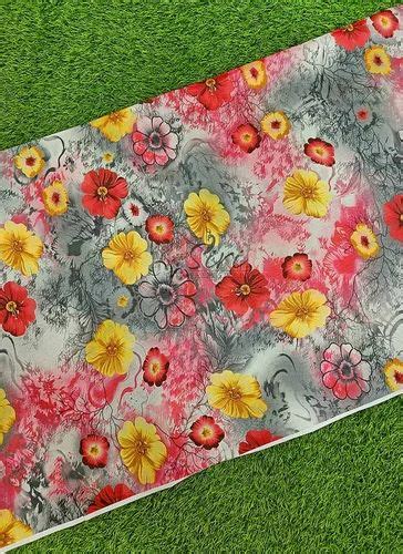 Lovely Digital Print Crepe Fabric मुद्रित क्रेप का कपड़ा Siri Sarees